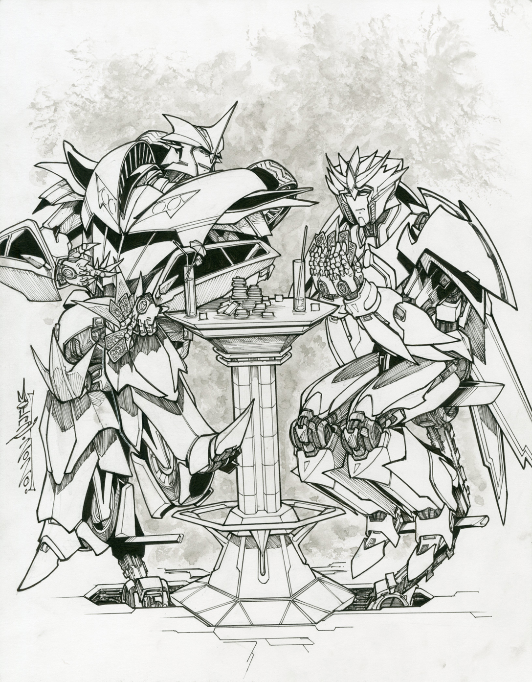 Transformers Prime Coloring Pages Knockout