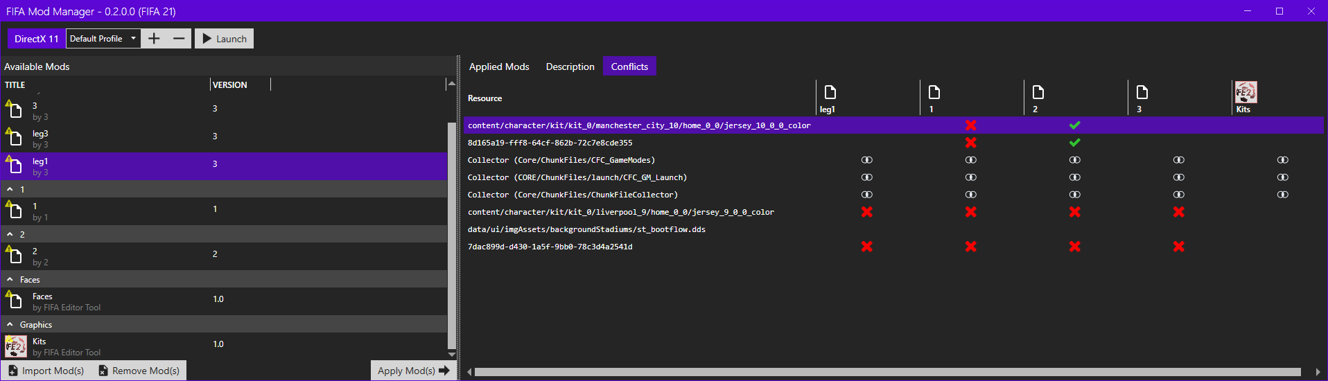 FIFA Editor Tool on Twitter: "(2/3) or when trying to install and invalid mod, will now display ...