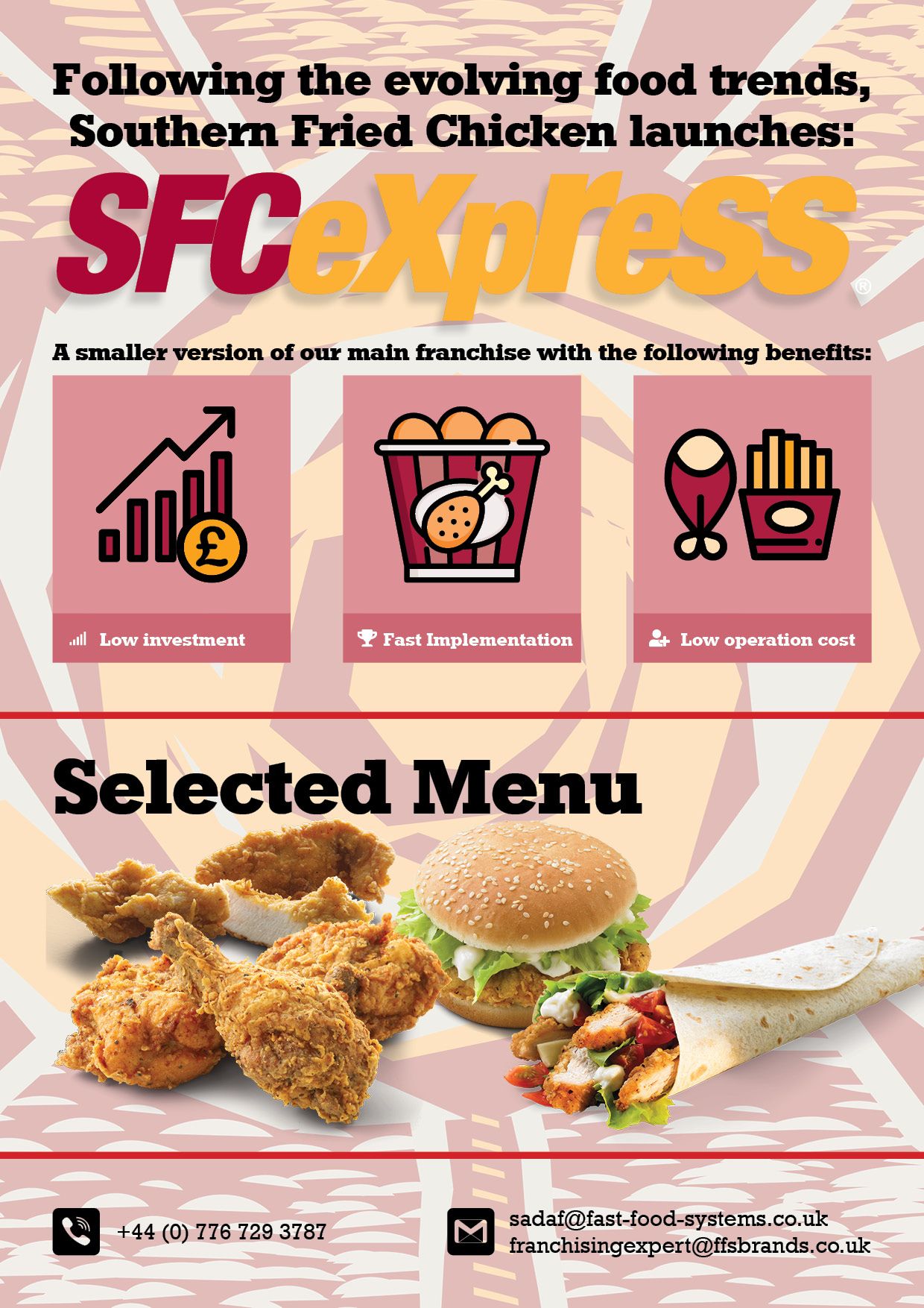 Southern Fried Chicken Menu