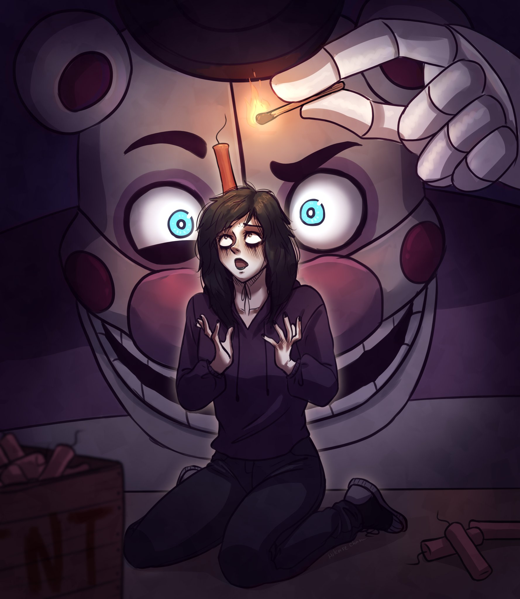️Hikase ️ on Twitter: "Little cupcake~ I already said I like draw them #FNAF #FazbearFrights ...