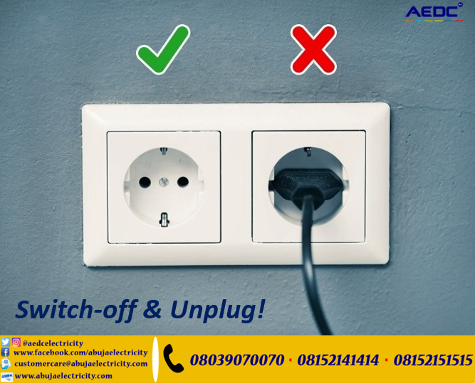 Unplug When Not In Use