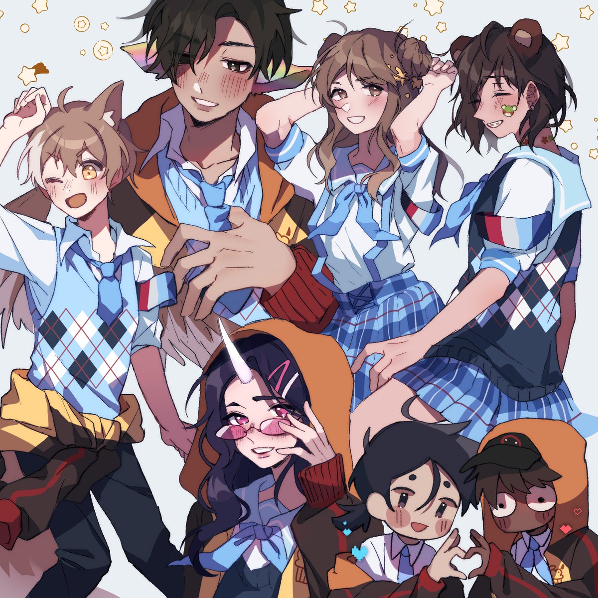 「happytwt...... your uniforms are SERVED!」|feenie 🍳のイラスト