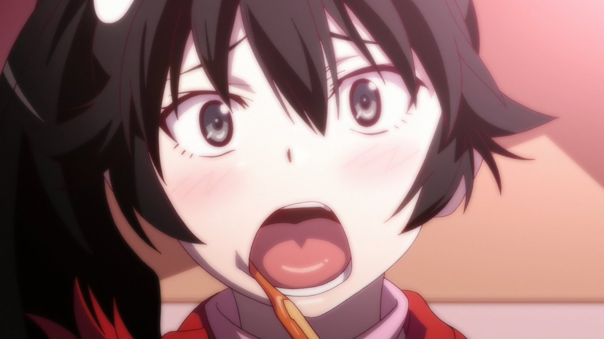 Nisemonogatari Toothbrush Scene