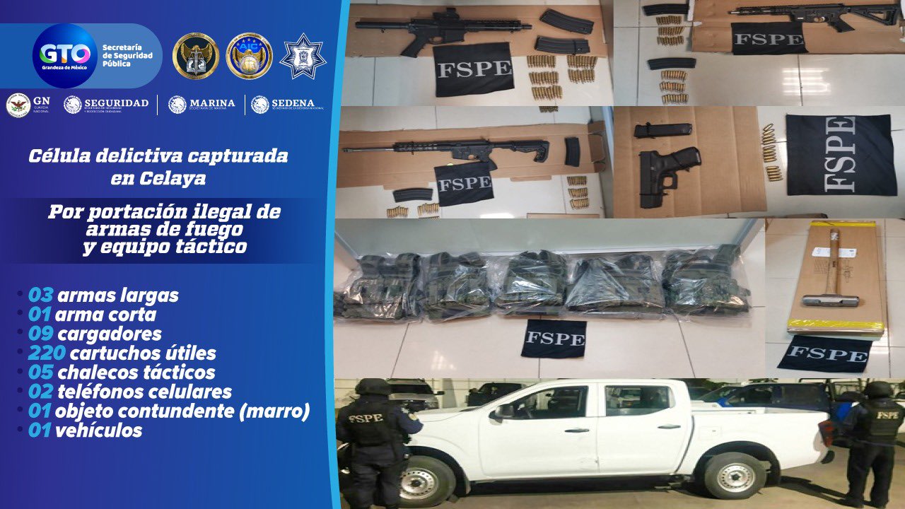 SeguridadGto on Twitter: "#Celaya Captura la #SSPEG en coordinación con la @FGEGUANAJUATO y ...