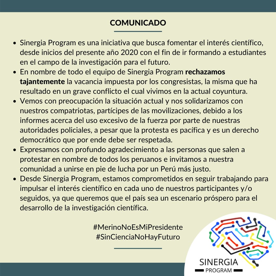 Sinergia Program (@sinergiaprogram) | Twitter