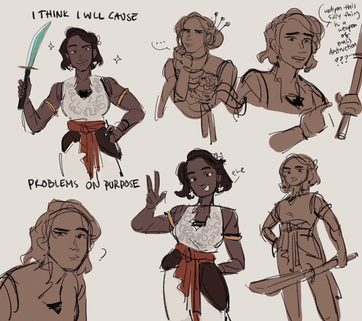 「huaisang probably dared him ? #nielan 」emm 🐇 cmsn & merch makingの漫画