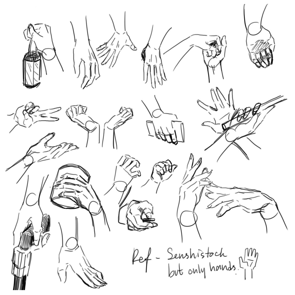 Holding Hands Drawing Reference