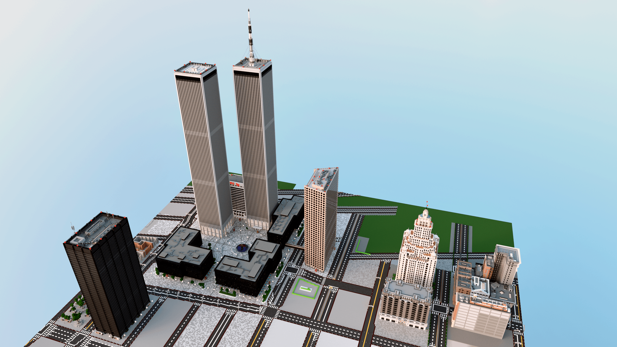 Minecraft Twin Towers