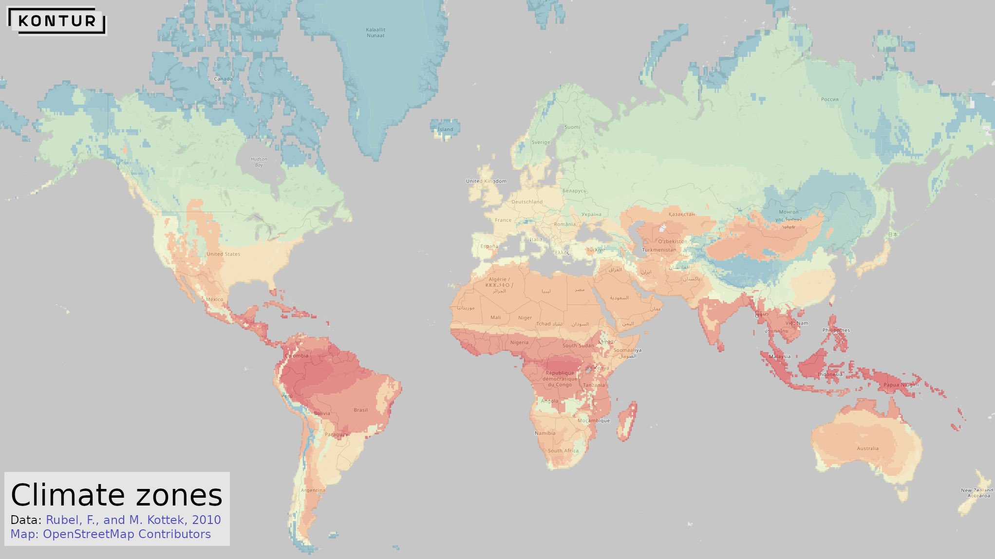 Koppen World Climate Map