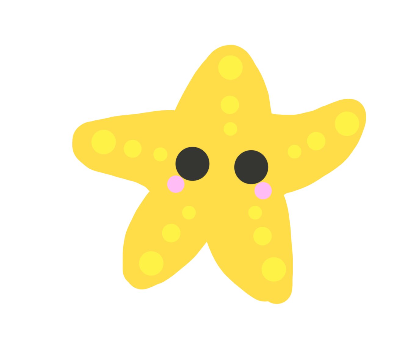Cute Starfish Drawing