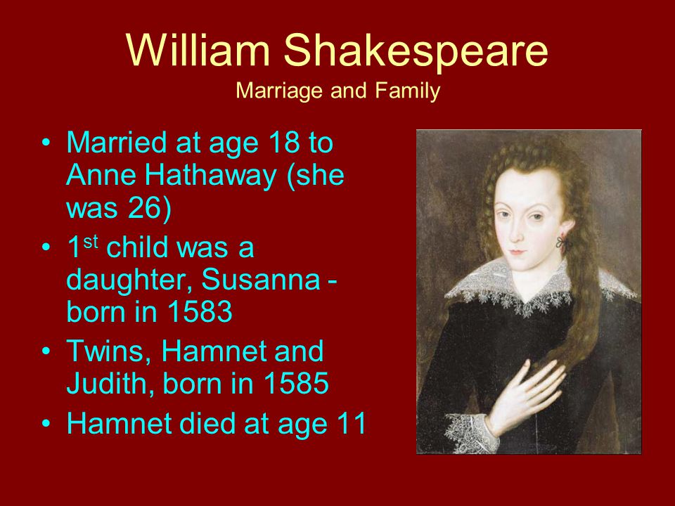 William Shakespeare And Anne Hathaway Wedding