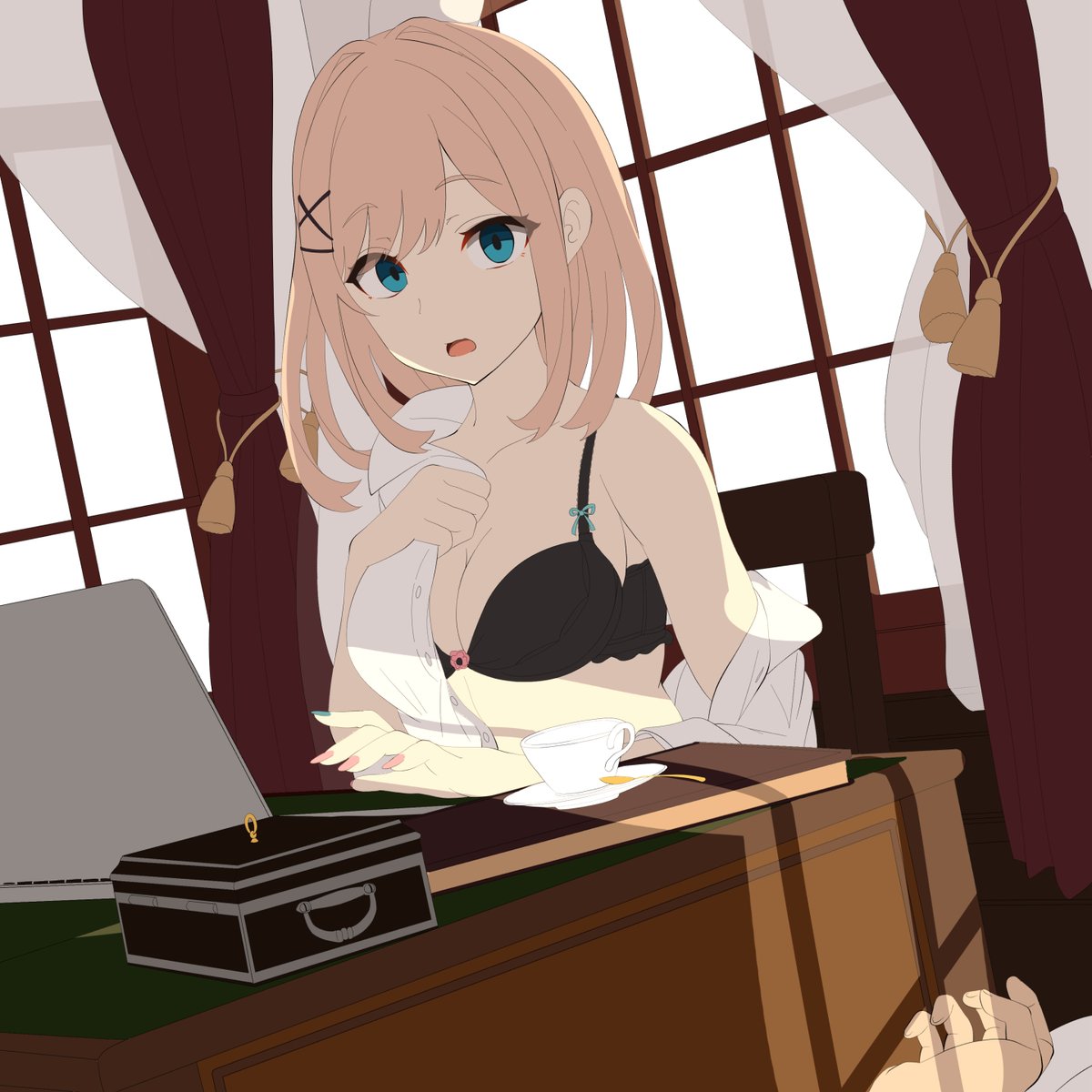 鈴原るる 「光源の設定に悩む 」|TAKASHIAのイラスト