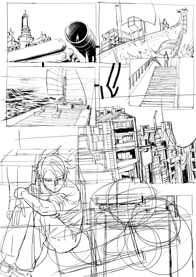 「scribbles when head empty 」Nafの漫画