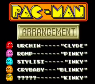 Pacman Ghosts Names