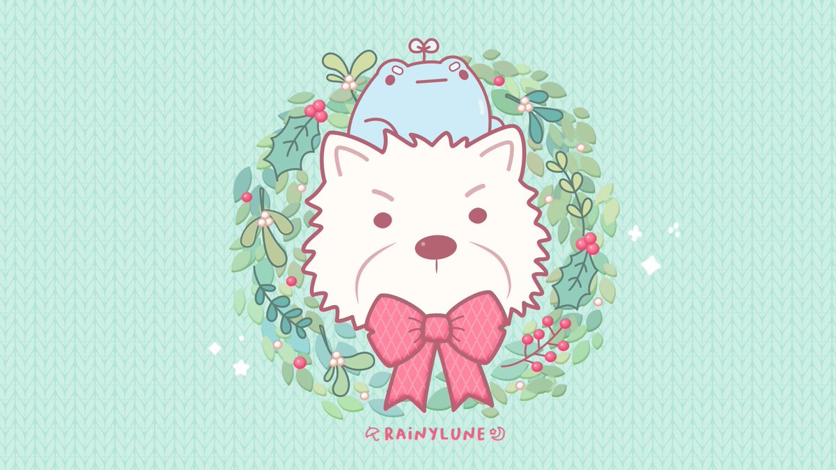 「big slimy kiss under the mistletoe ? ?? 」|rachel 🐸 reichenbachのイラスト