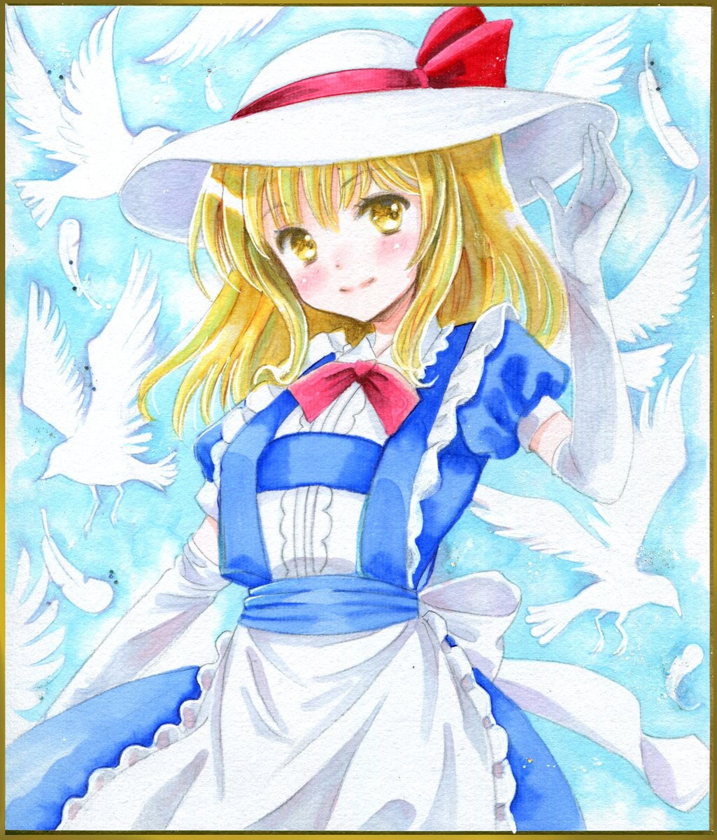 東方「アナログで旧作のカナちゃん カナ・アナベラル 描きました 東方旧作 カナ」 はじけ☆京都合同「風」02輝神祭y21紅楼夢