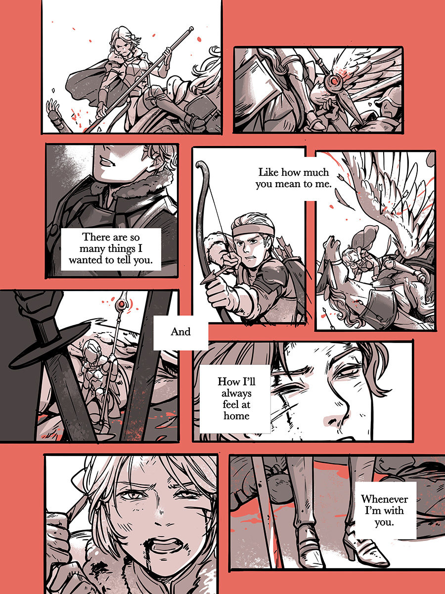 「Longform Dimileth comic in progress... a bit slow atm becaus」felia 🌷🌟の漫画