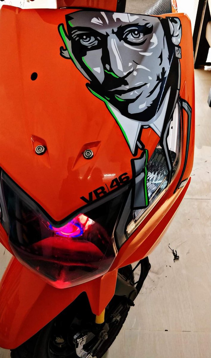 Bike Stickers Design For Dio