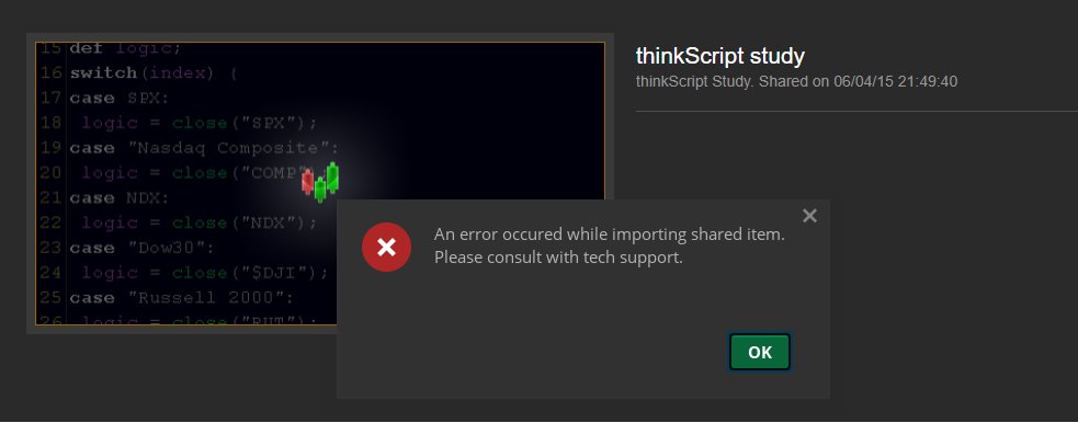 Usethinkscript On Twitter It Appears That Thinkscript Shareable Links Are Broken When 3496