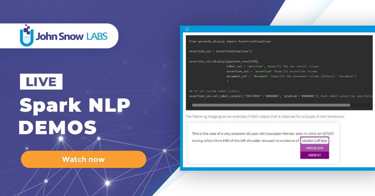 JohnSnowLabs on Twitter: "By popular demand, we're open-sourcing sparknlp_display so that you ...