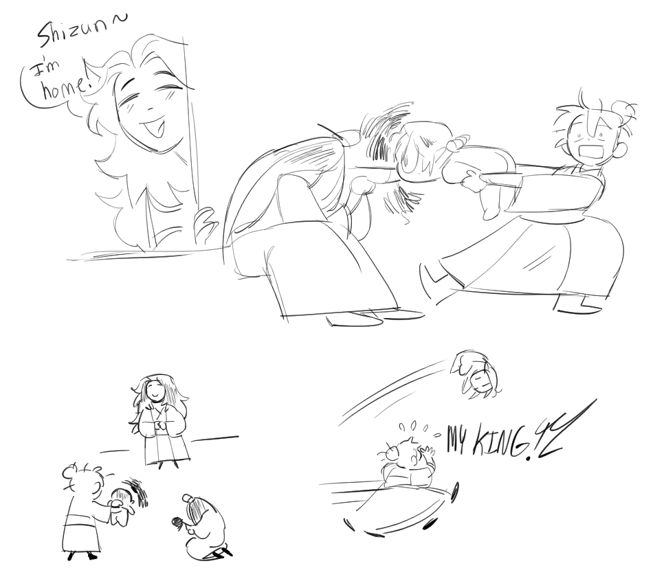 「idk if this meme has been done before but #moshang 」🗿の漫画