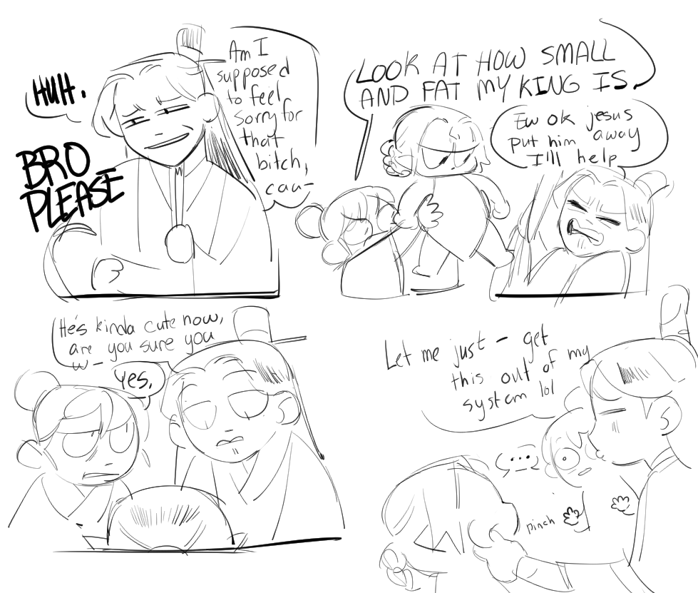 「idk if this meme has been done before but #moshang 」🗿の漫画