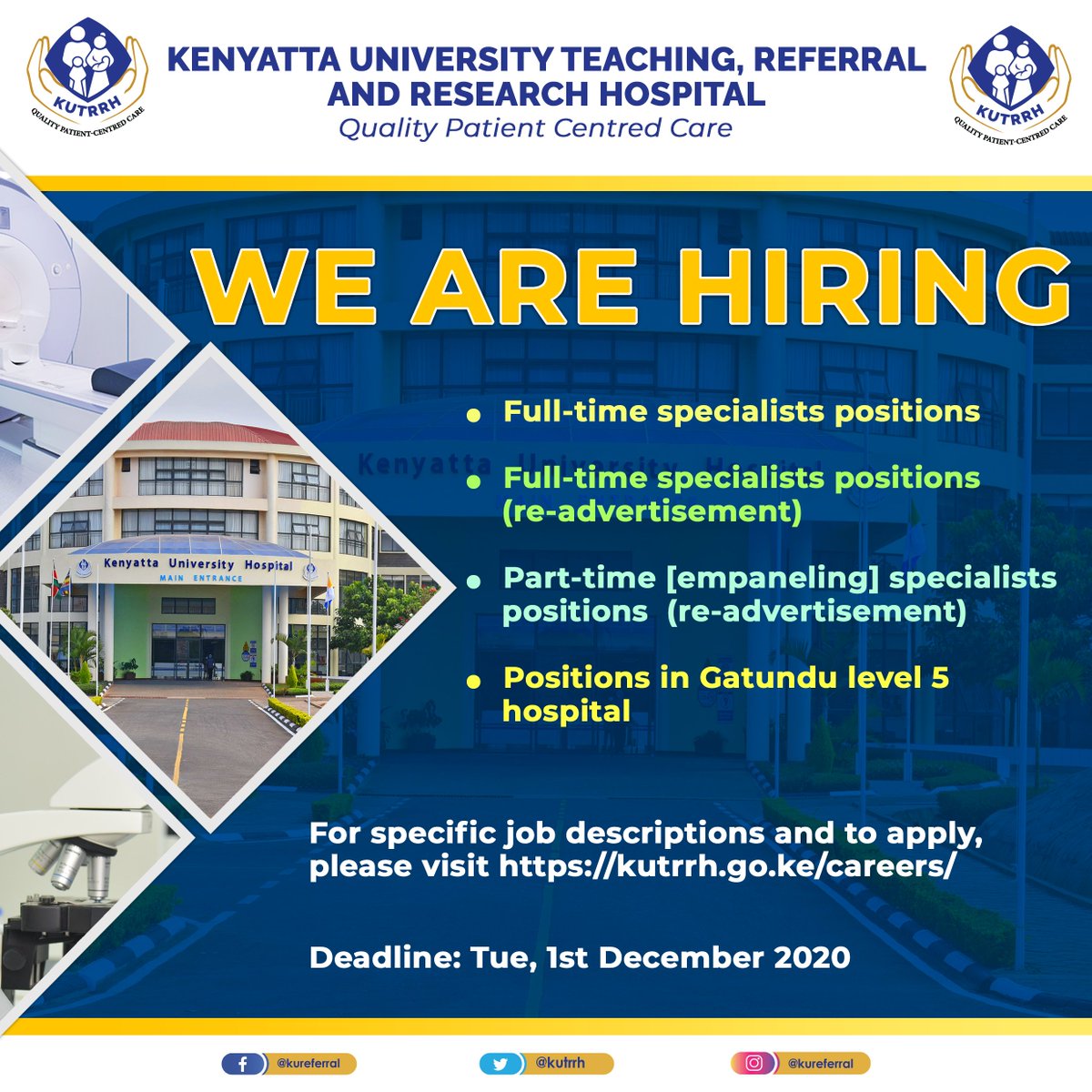 Archives Jobs Archives - Page 2 of 2 - Kenyatta University Teaching ...