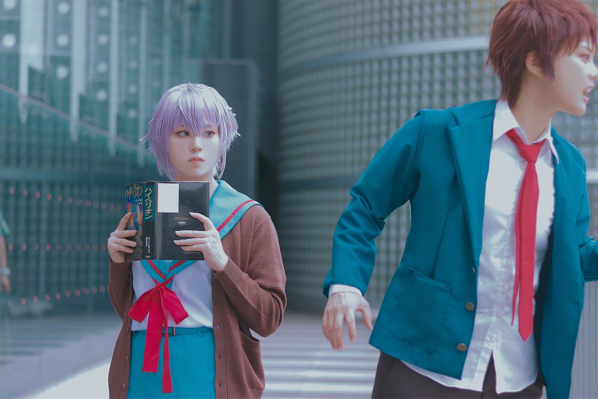 まさる🐵双子 on Twitter: "RT @love1loooomy: cosplay／涼宮ハルヒの憂鬱 読んで。 -------------- 長門有希:るーみ キョン:まさる ...