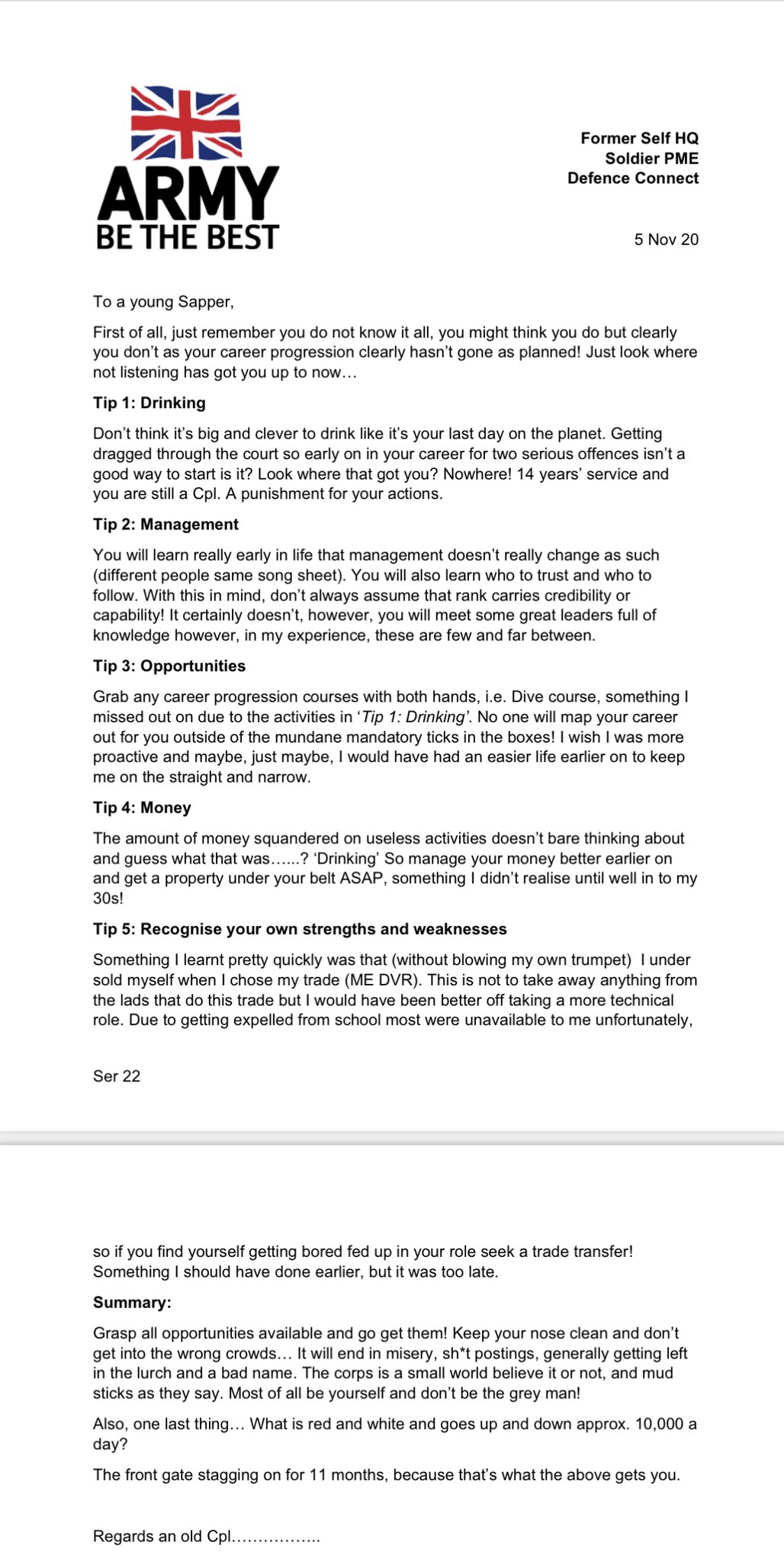 Army Acceptance Letter Template