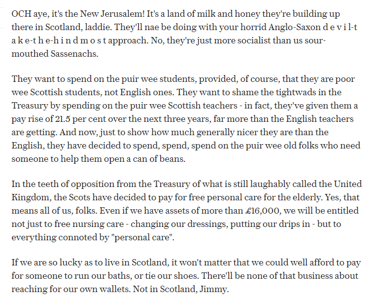 apropos of nothing, a Boris Johnson column on Scotland from the year ...