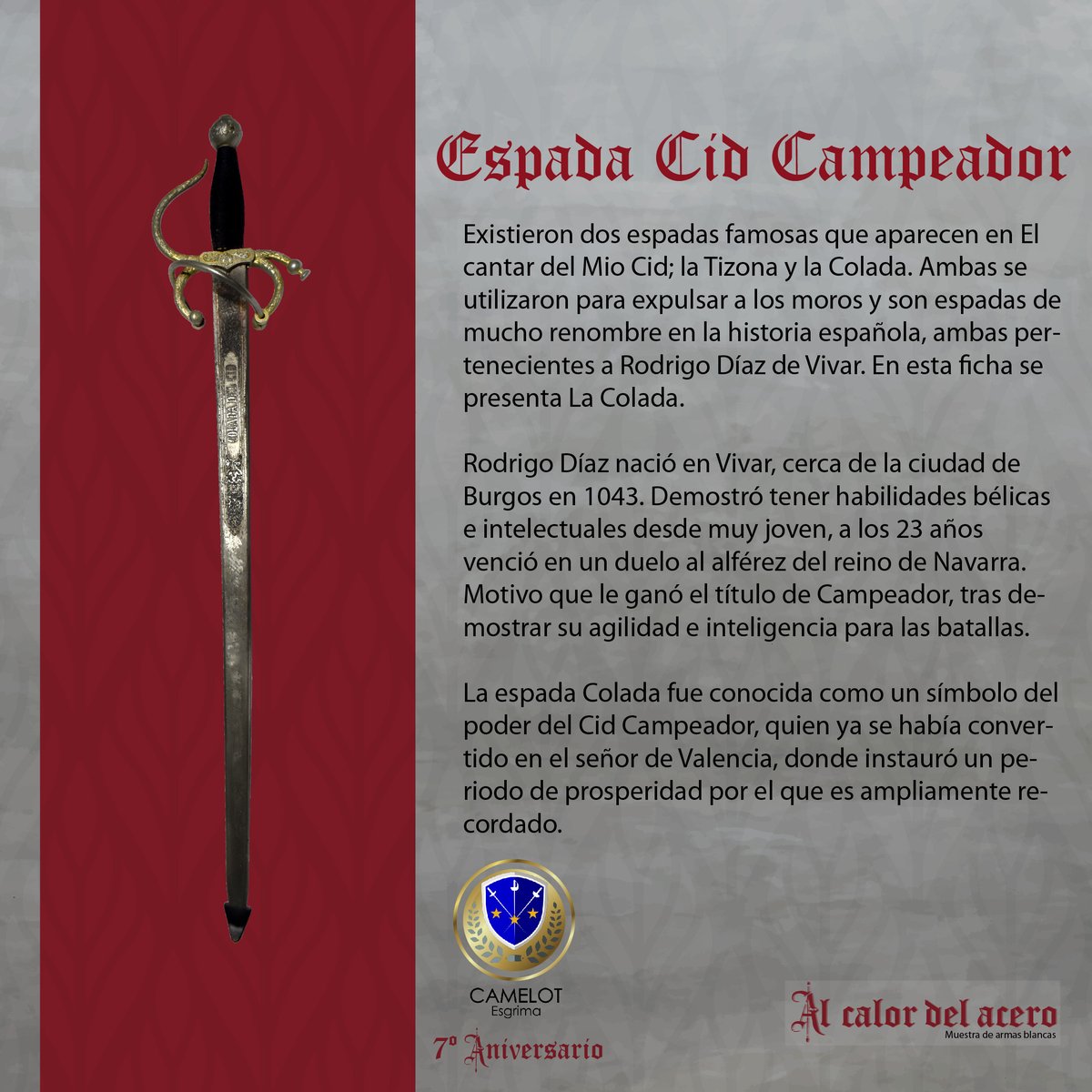 insondable Dar Refrigerar la tizona y la colada del cid Convencional ...