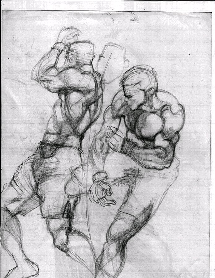 Mma Fighter Drawing