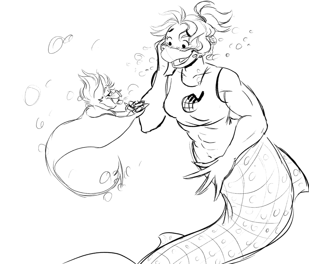 「Mermaids :) 」Archie 🎨COMS OPEN🎨の漫画