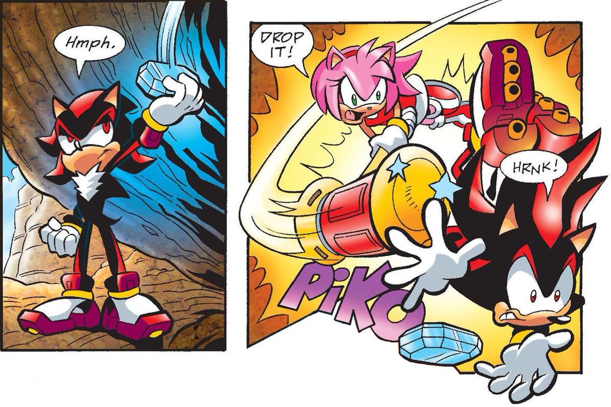 Shadow And Amy Rose Comic