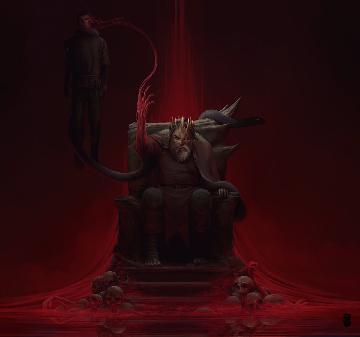 Evil King On Throne