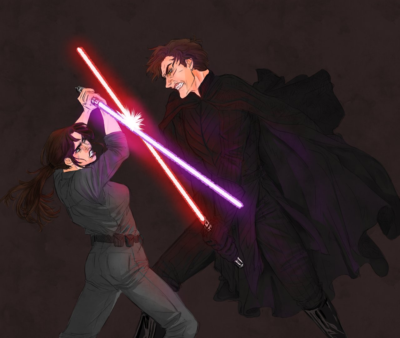 Jaina Solo Vs Darth Caedus