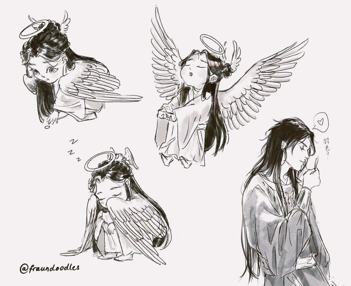 「Tiny angel xie lian will perch on your h」|fraunの漫画