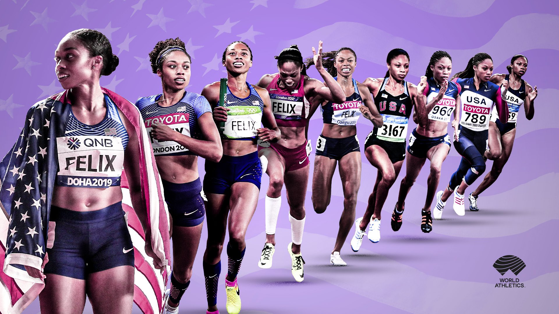 Allyson Felix Running Wallpaper