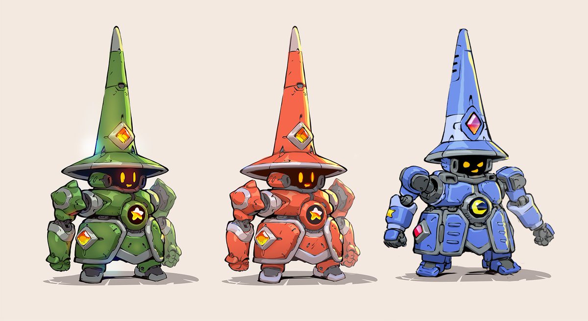 「Wizard bots from last year!? #characte」|Marcel Hampel | on PATREONのイラスト
