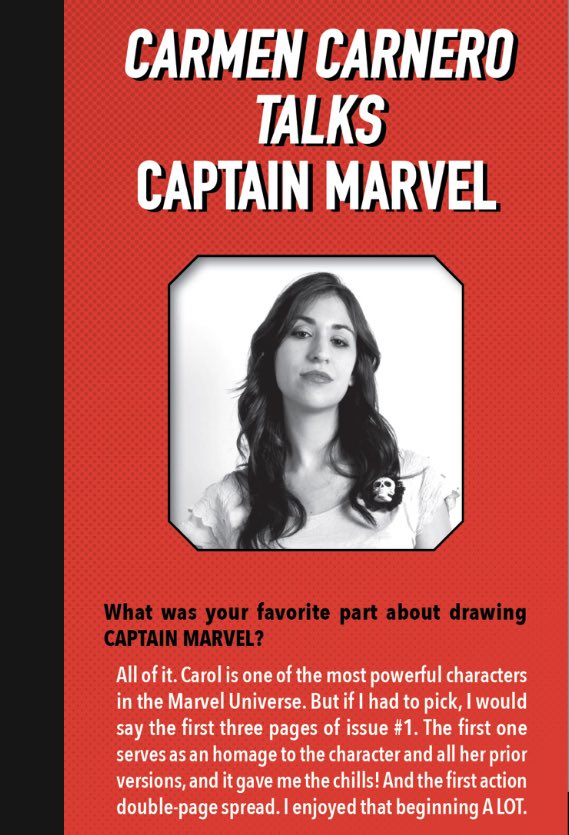 Carmen Carnero talks about Captain Marvel : r/Captain_Marvel