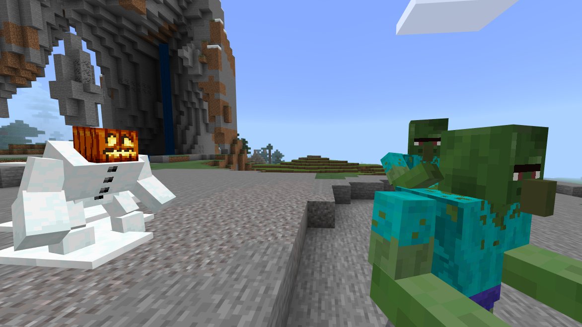 Minecraft Mutant Snow Golem Vs Mutant Zombie