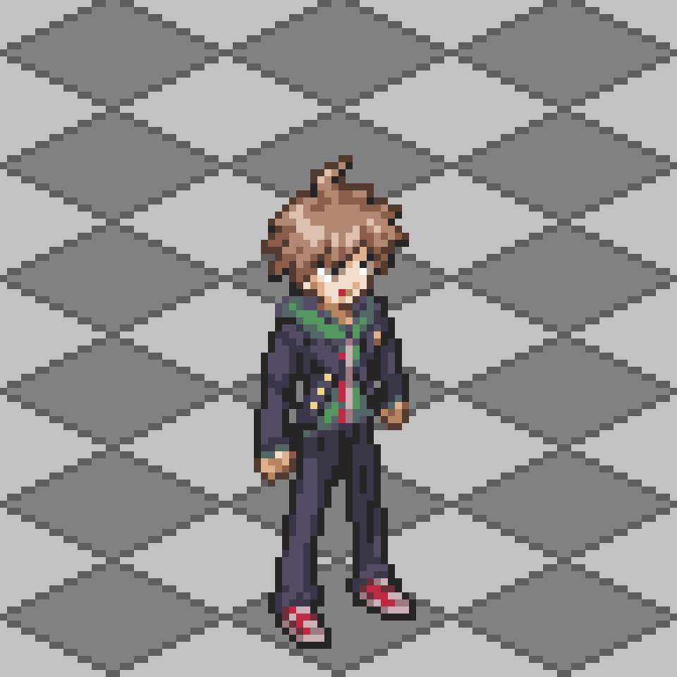 Makoto Naegi Pixel Sprites