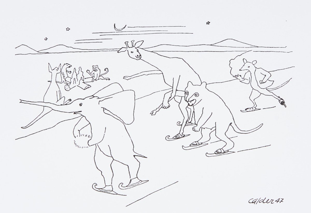 Alexander Calder Animal Drawings