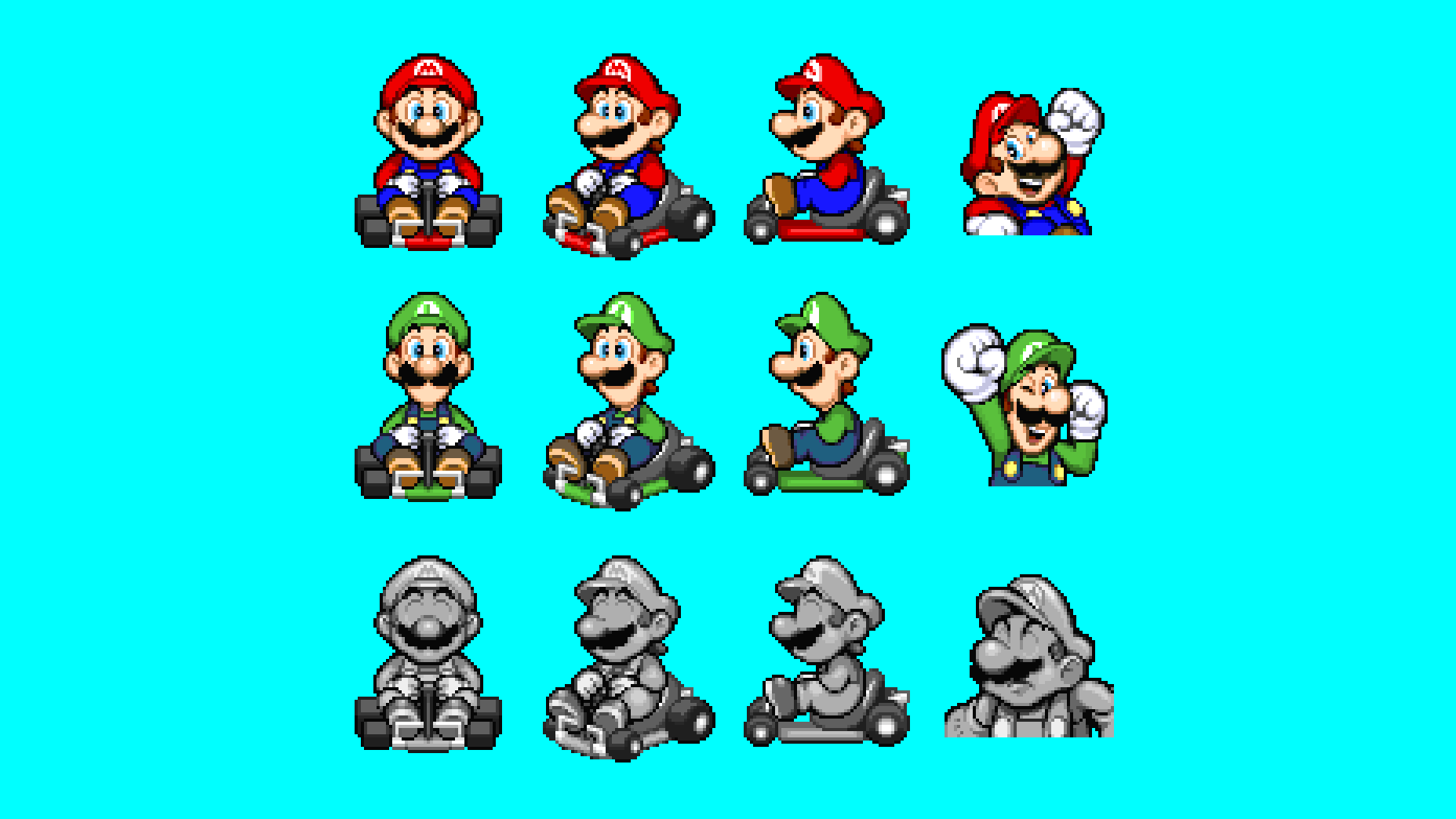 Metal Mario Sprites