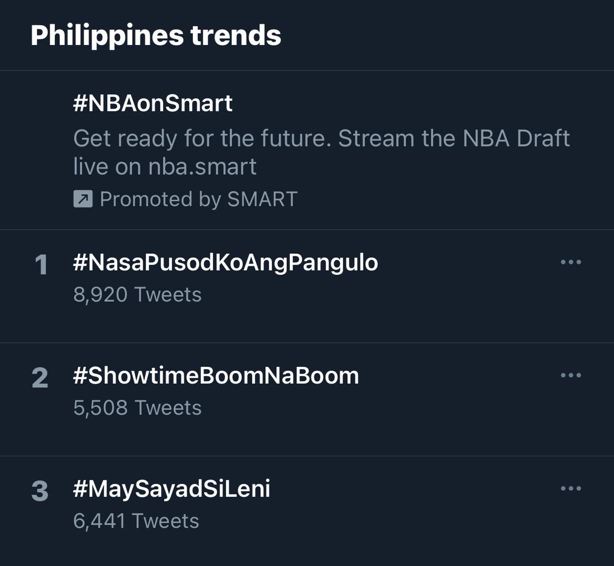 LOOK: As of 2 pm on Thursday, November 19, NasaPusodKoAngPangulo still ...