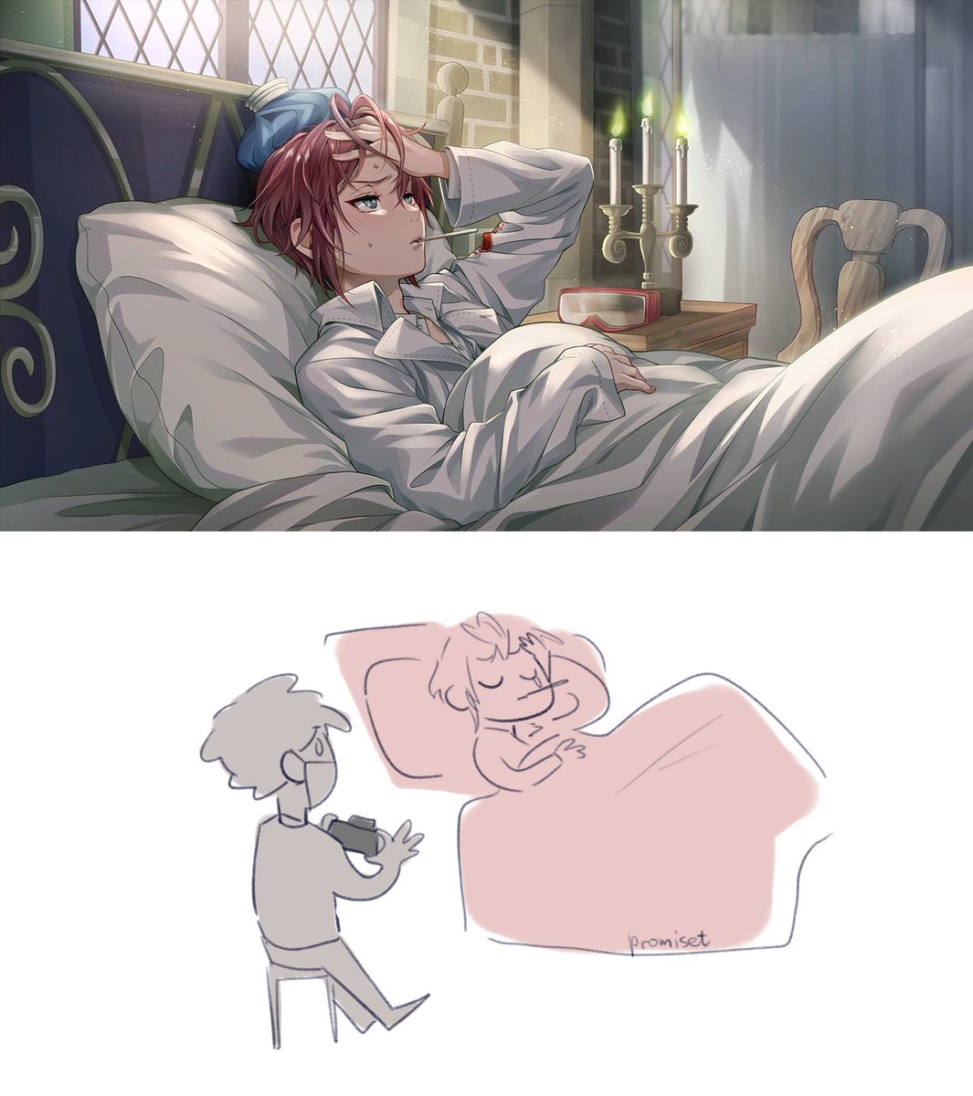 「How it was #twst_meme #twstファンアート 」Promisetの漫画