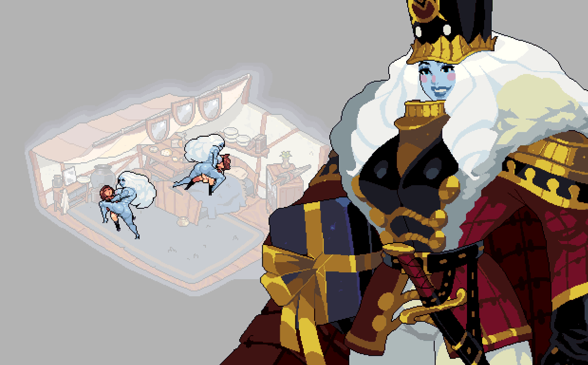 Prepping for holidays! Scene design by @LucidLemonLove #cloudmeadow #gamedev #erodev Patreon ...