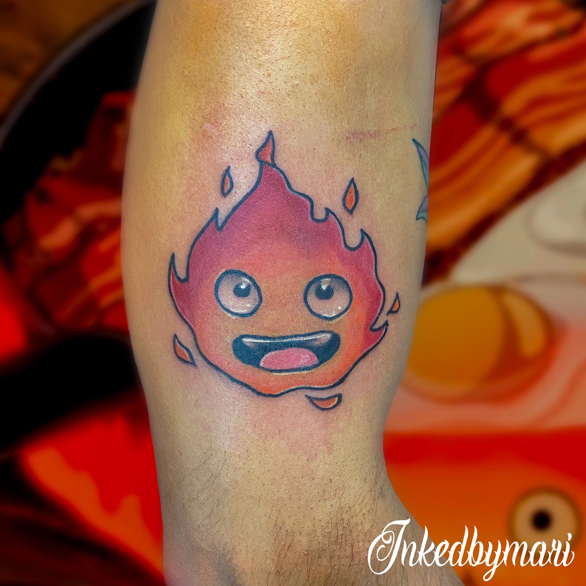 Howls Moving Castle Tattoo Calcifer