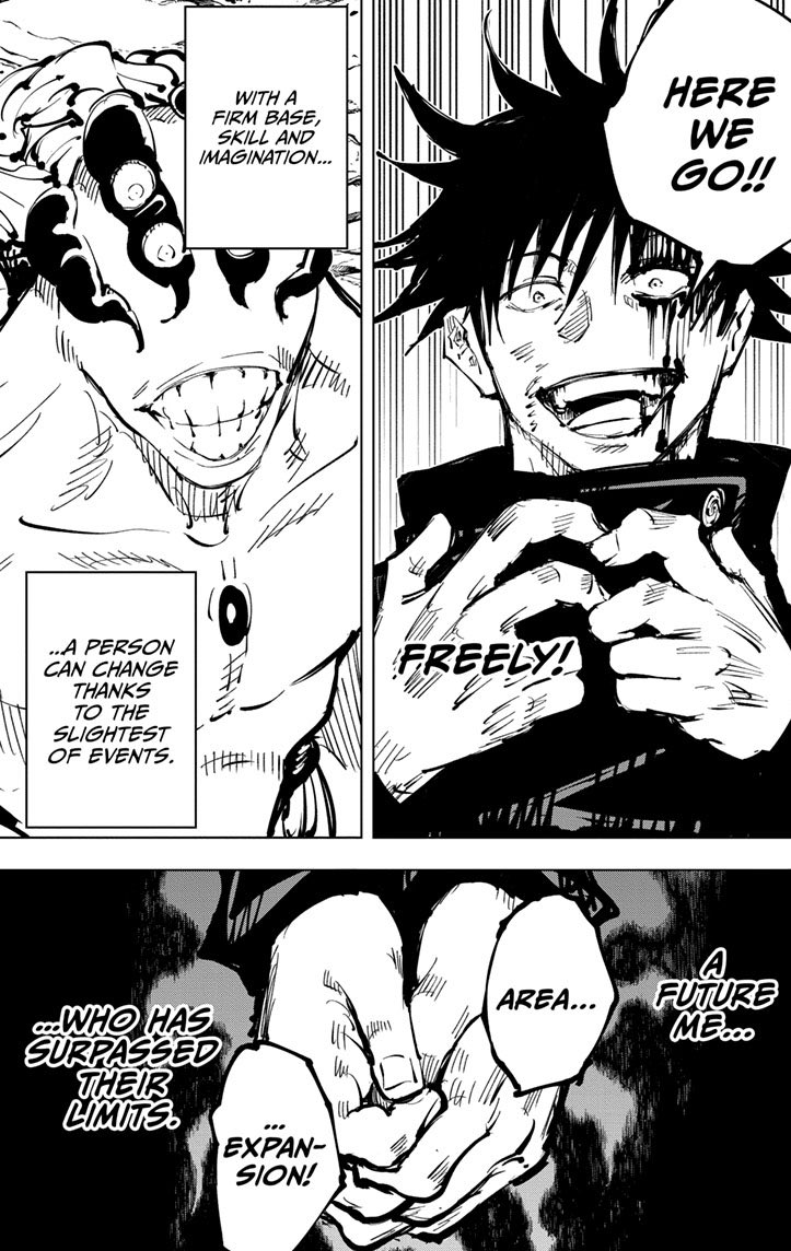 「MEGUMI IN THIS BONUS CHAPTER THANK YOU AKUTAMI 」JUJUTSU KAISEN ...