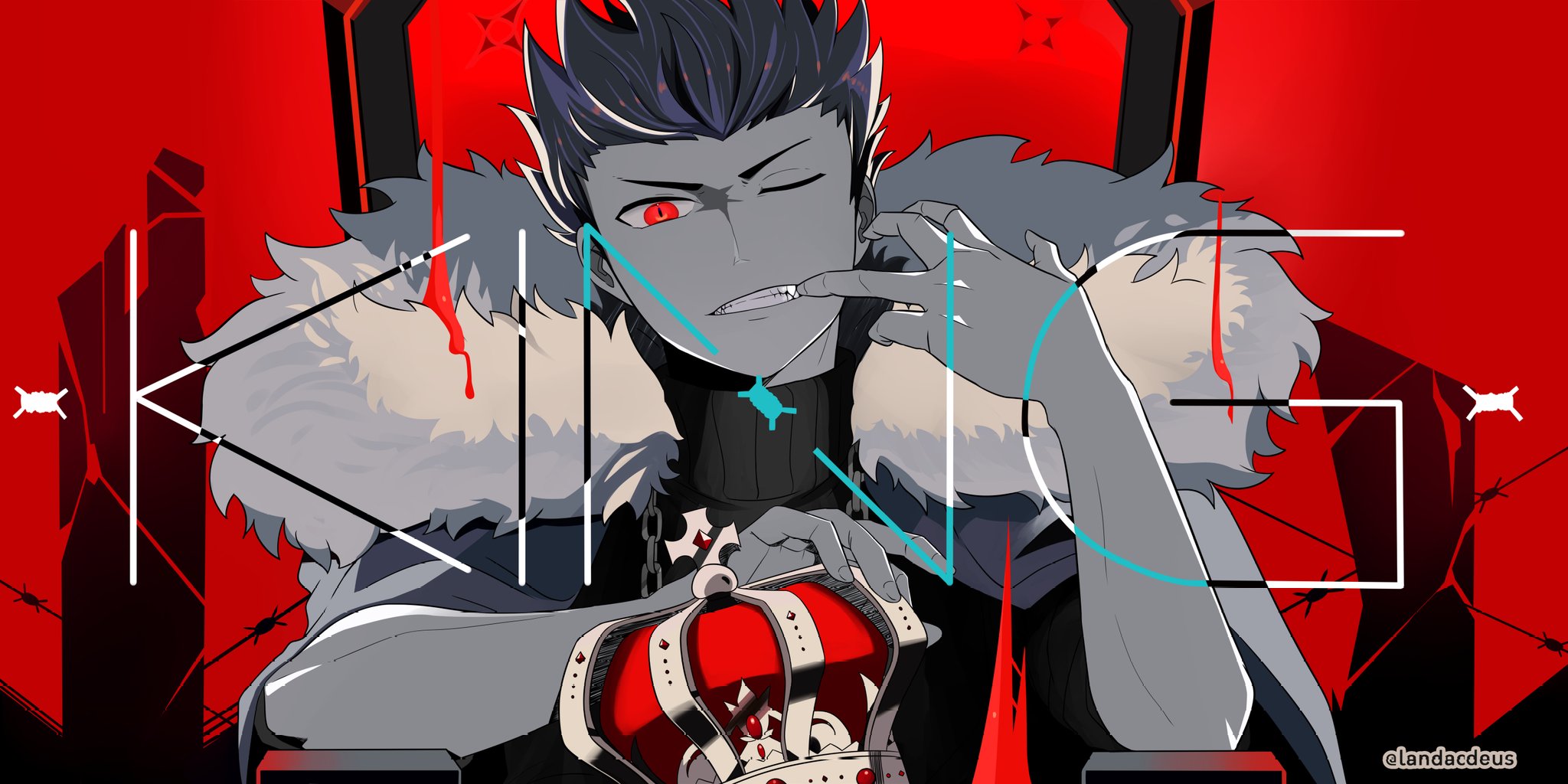 Landacdeus 🦔 | KuliKomis on Twitter: "[キング] My OC's artwork version of that popular Kanaria ft ...